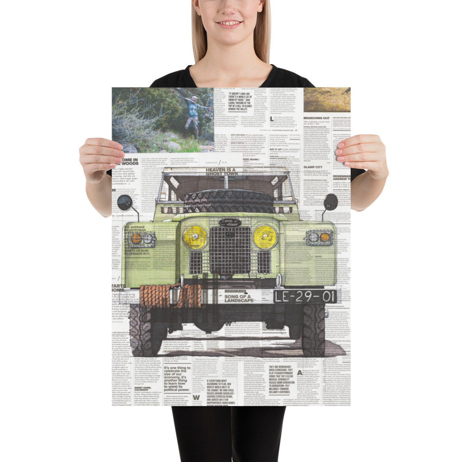 Land Rover Series IIA Print - Etsy