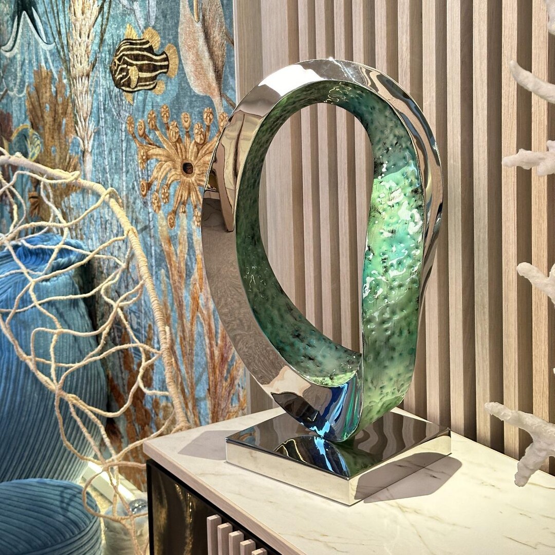 "infini" Table Sculpture. Metal Sculpture, Made of Stainless Steel, for ...