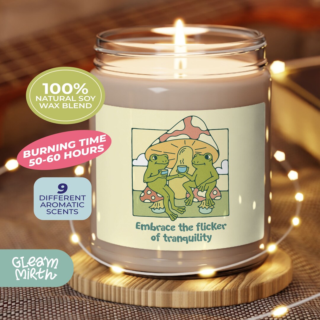 Frog Candle , Frog Decor, Aesthetic Candle, Frog Gifts, Desk Decor ...