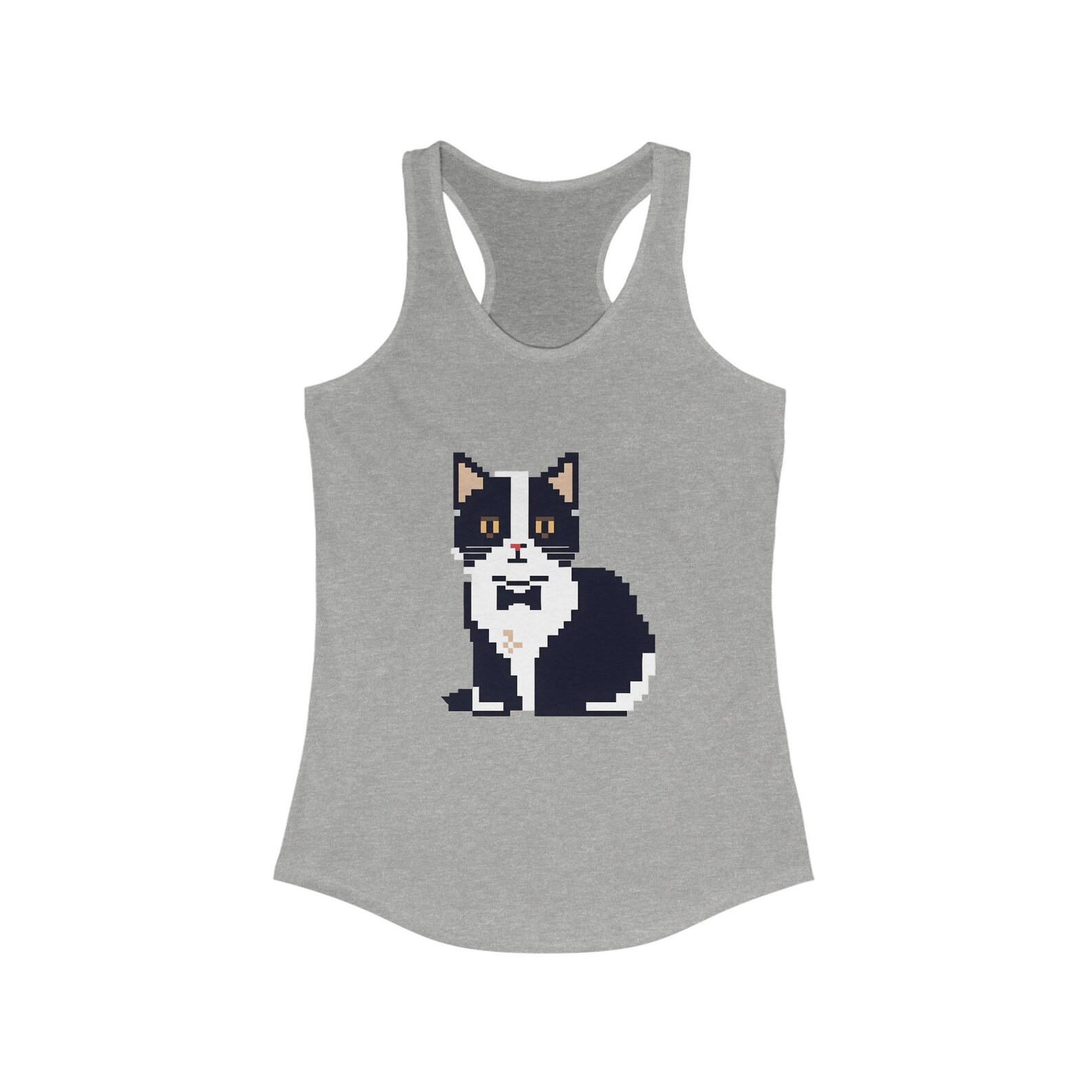 Pixel Art Tuxedo Cat Tank Top: Women's Racerback Shirt - Etsy