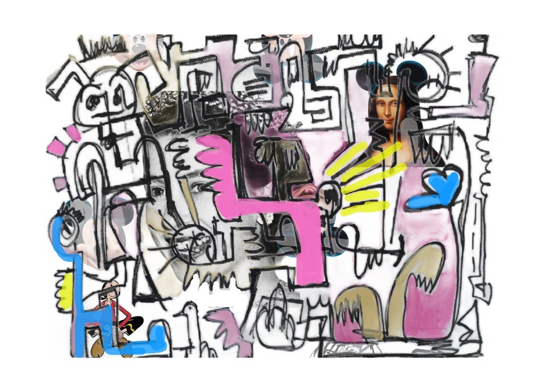 Abstract Graffiti Printable Poster, Street Art Poster Gift, Modern ...