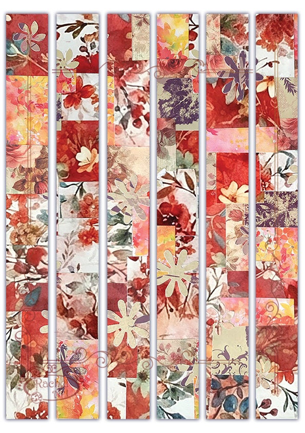 Printable Border Strips, Downloads, Washi-tape, Scrapbooking, Floral ...