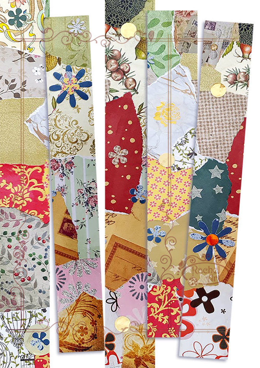 Border Strips Printable, Digital Downloads, Washi-tape, Scrapbooking ...