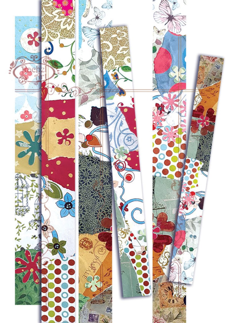 Border Strips, Printable Digital Downloads, Washi -tape, Scrapbooking ...