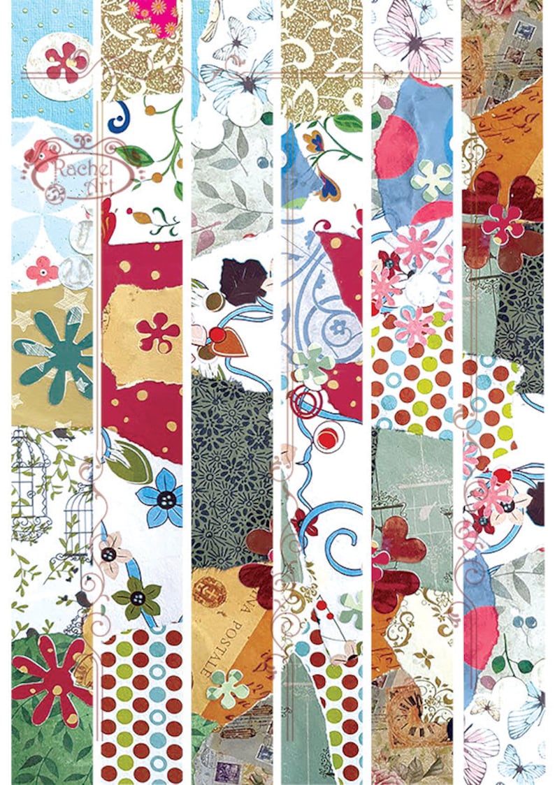 Border Strips, Printable Digital Downloads, Washi -tape, Scrapbooking ...