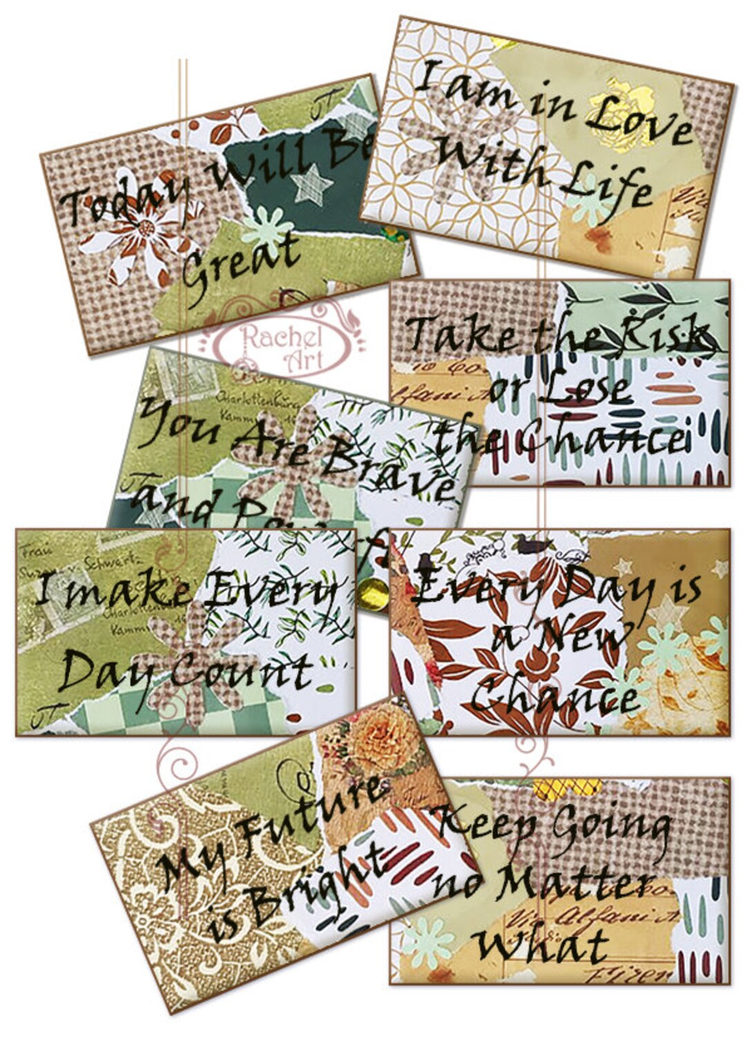 Positive Affirmation Cards, Digital Download Printable, Magnets ...