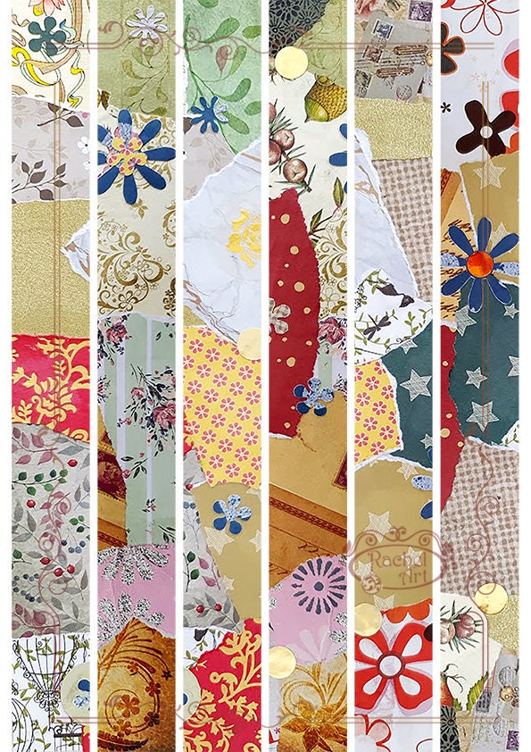 Border Strips Printable, Digital Downloads, Washi-tape, Scrapbooking ...