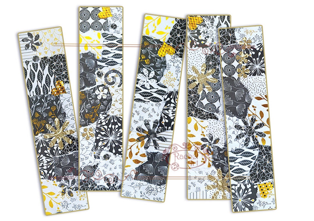 Printable Bookmarks, Digital Download, Border and Strips, Scrapbooking ...