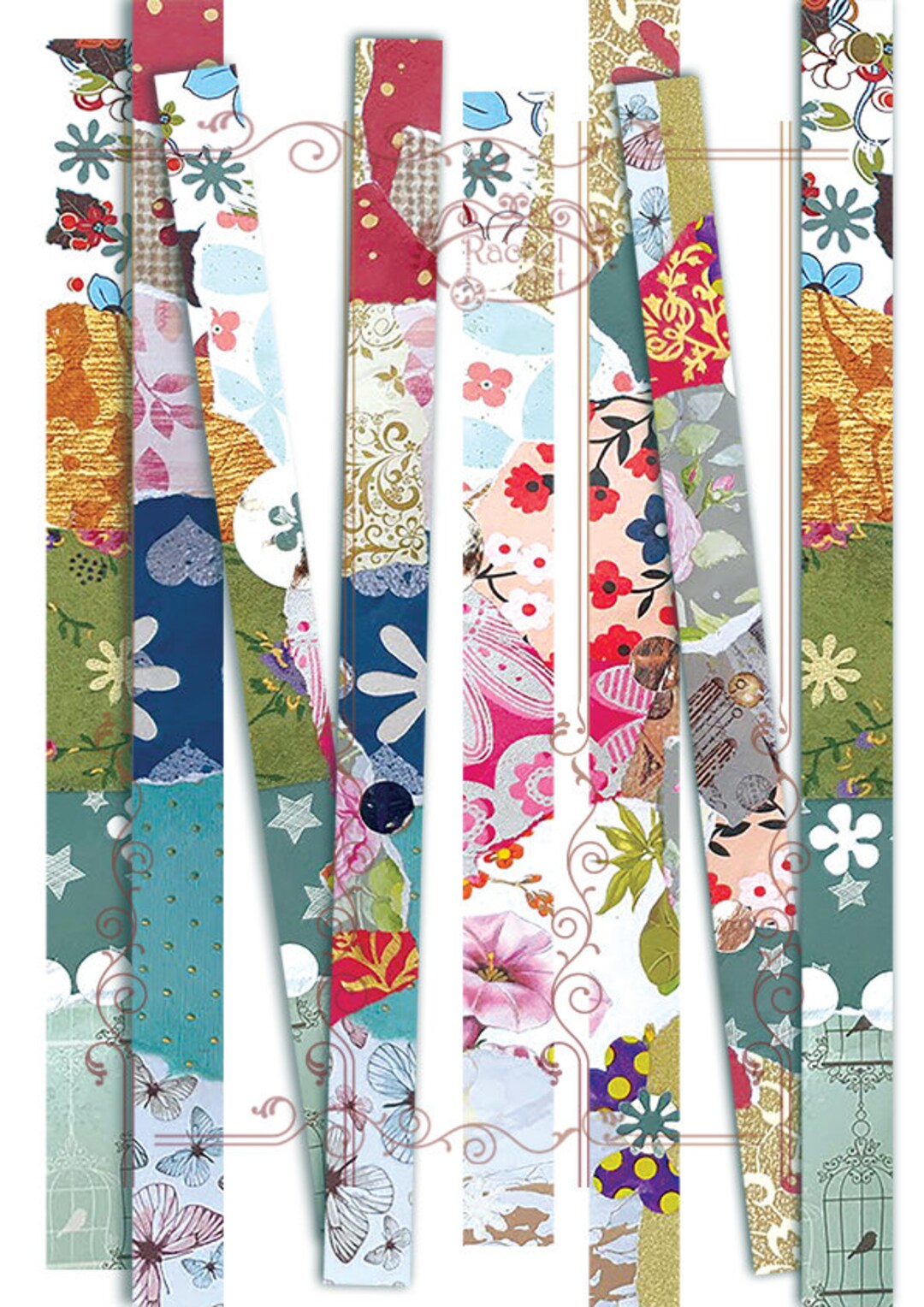 Printable Washi-tape Strips, Digital Downloads, Scrapbooking, Collage ...