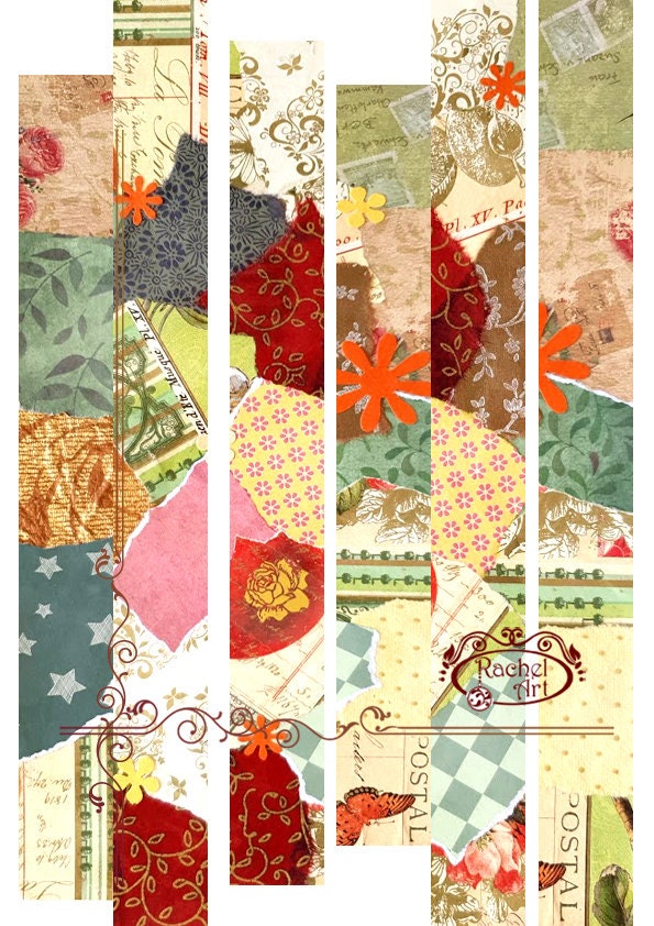 Printable Border and Strips Digital Downloads Washi tape - Etsy