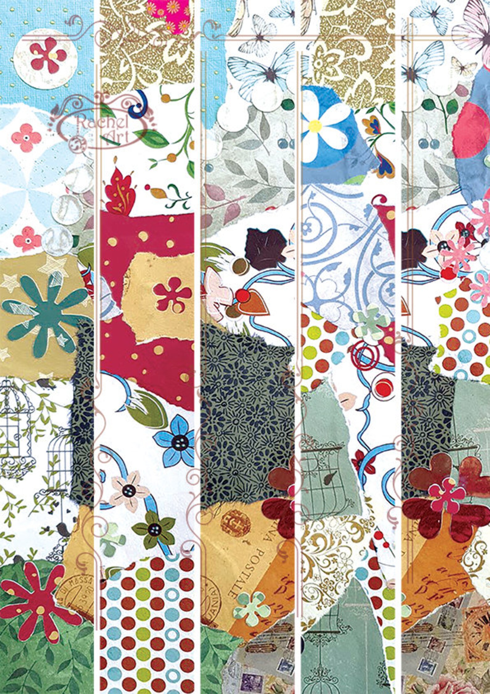 Border Strips, Printable Digital Downloads, Washi -tape, Scrapbooking ...
