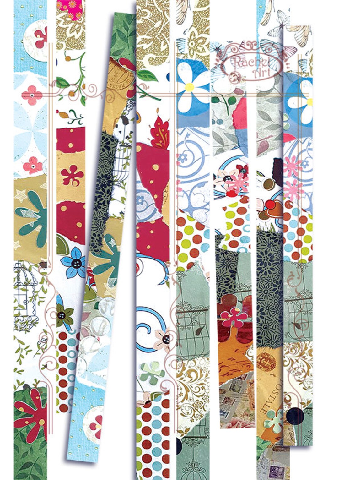 Washi-tape Strips, Printable Digital Downloads, Scrapbooking, Collage ...