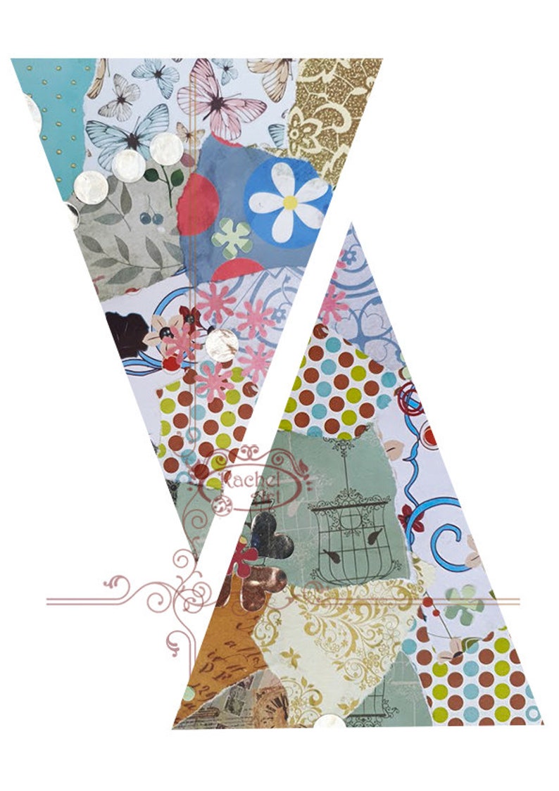 Pennant Banner, Printable Digital Downloads, Party Pennant, Flage ...