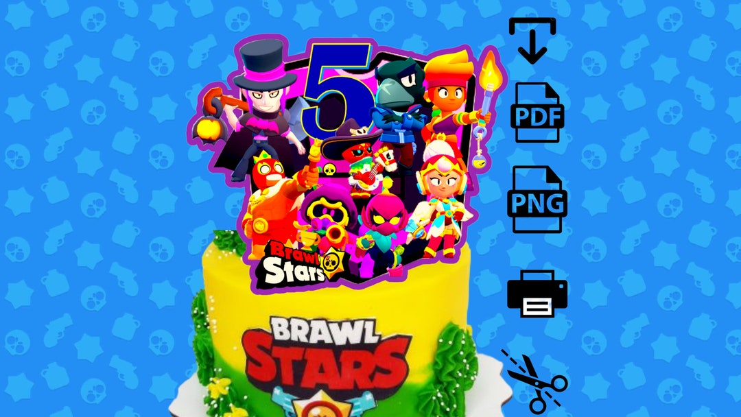 Topper, Brawl Stars, Digital File - Etsy