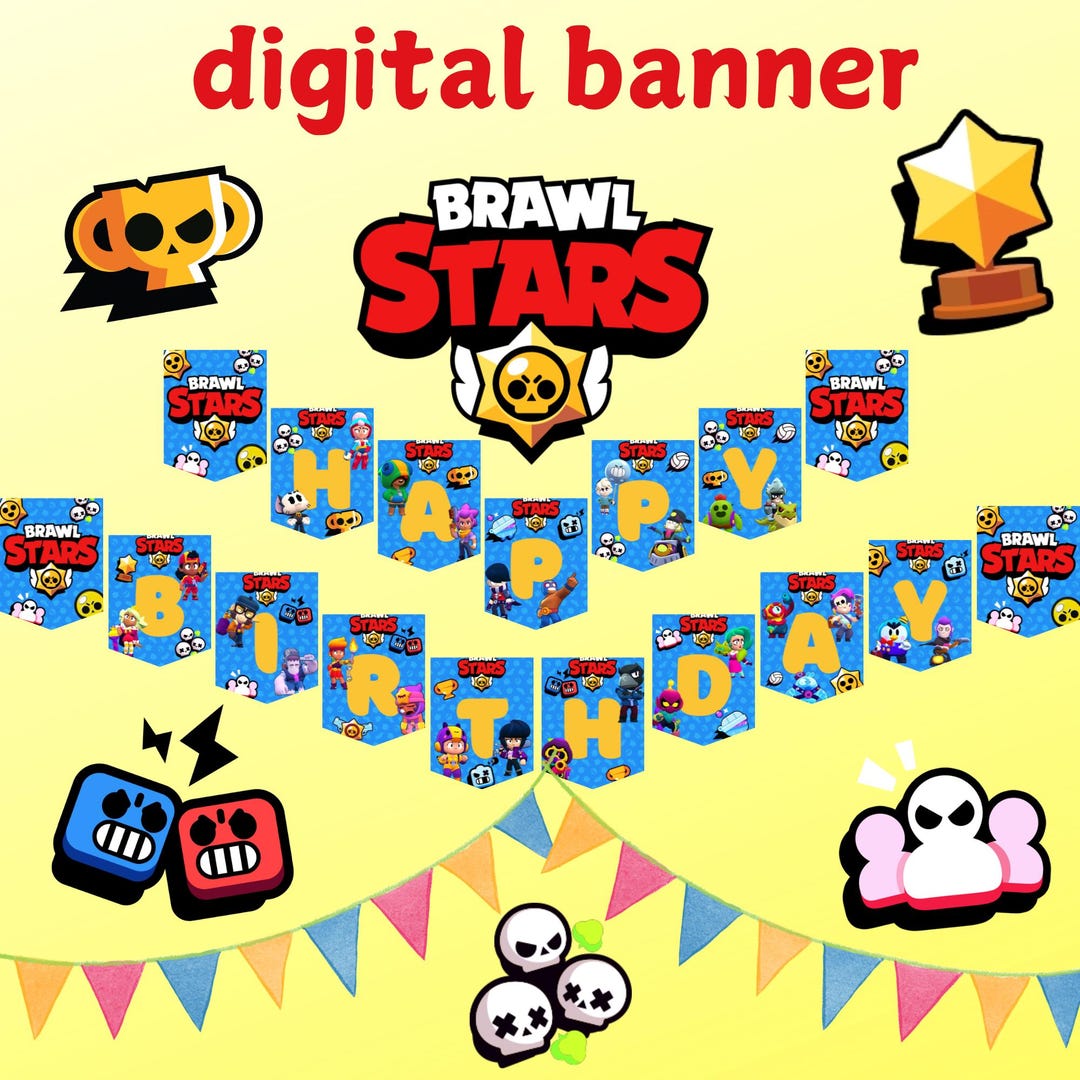 Digital Banner Brawl Stars Style Brawl Stars Banner Brawl Stars Holiday ...