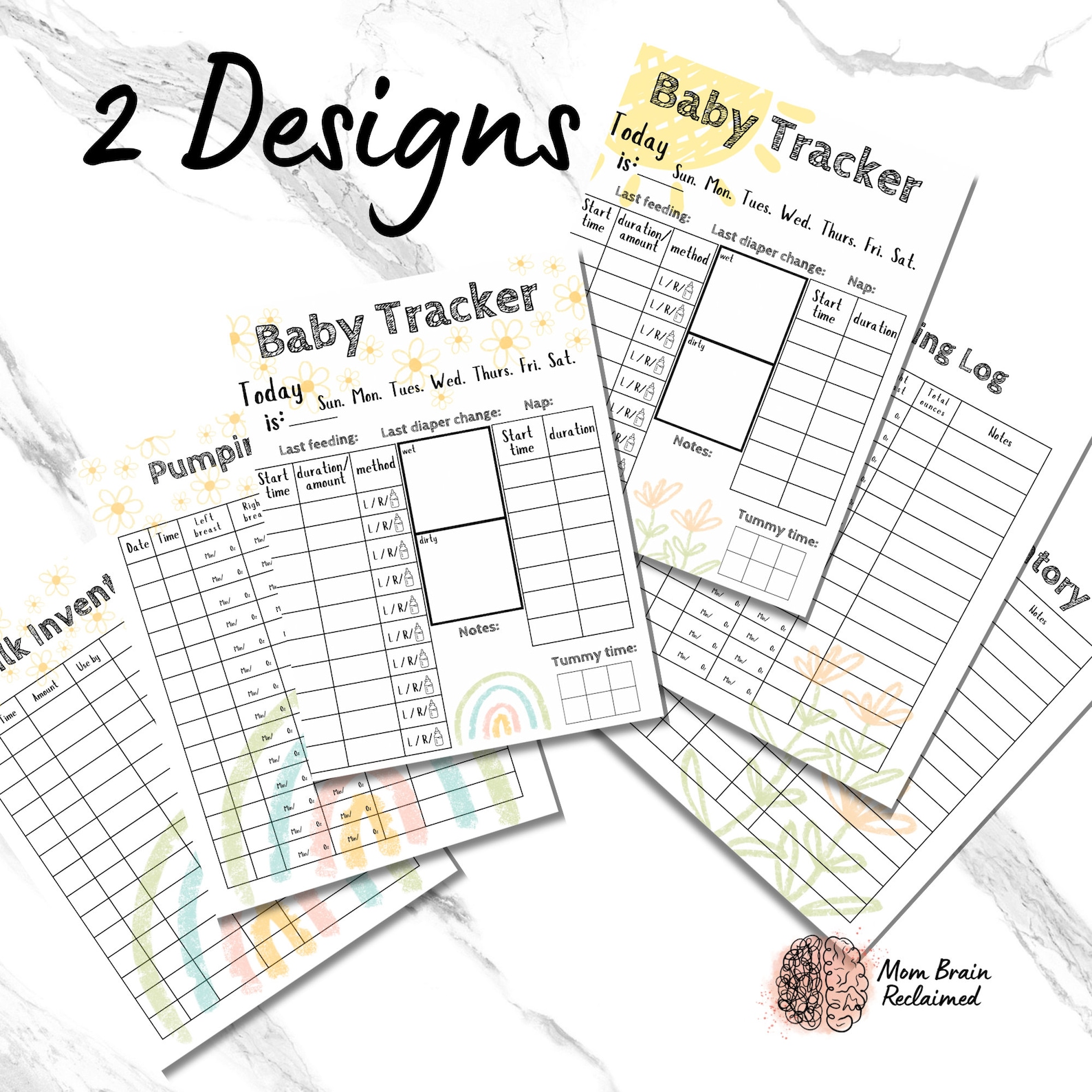 Printable Baby Tracker Bundle; Digital Download Newborn Infant Tracker ...