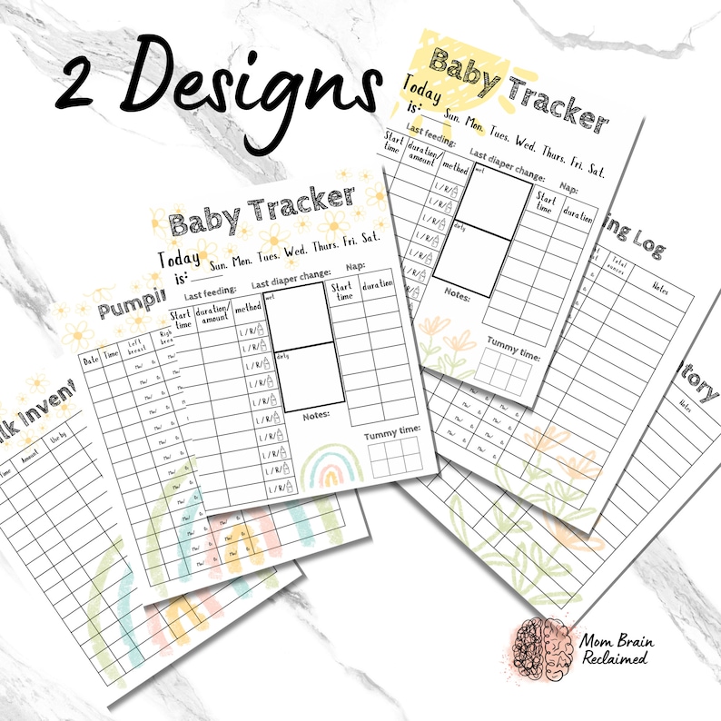 Printable Baby Tracker Bundle; Digital Download Newborn Infant Tracker ...