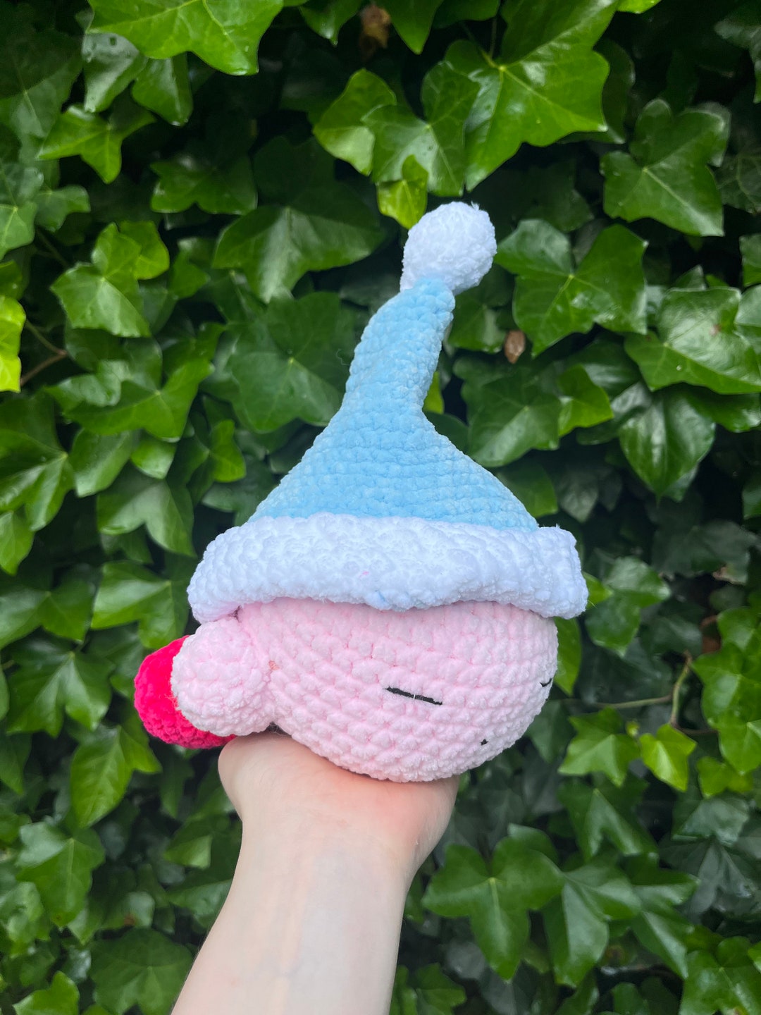 Sleepy Pink Fluff Ball I Amigurumi Crochet I Handmade - Etsy