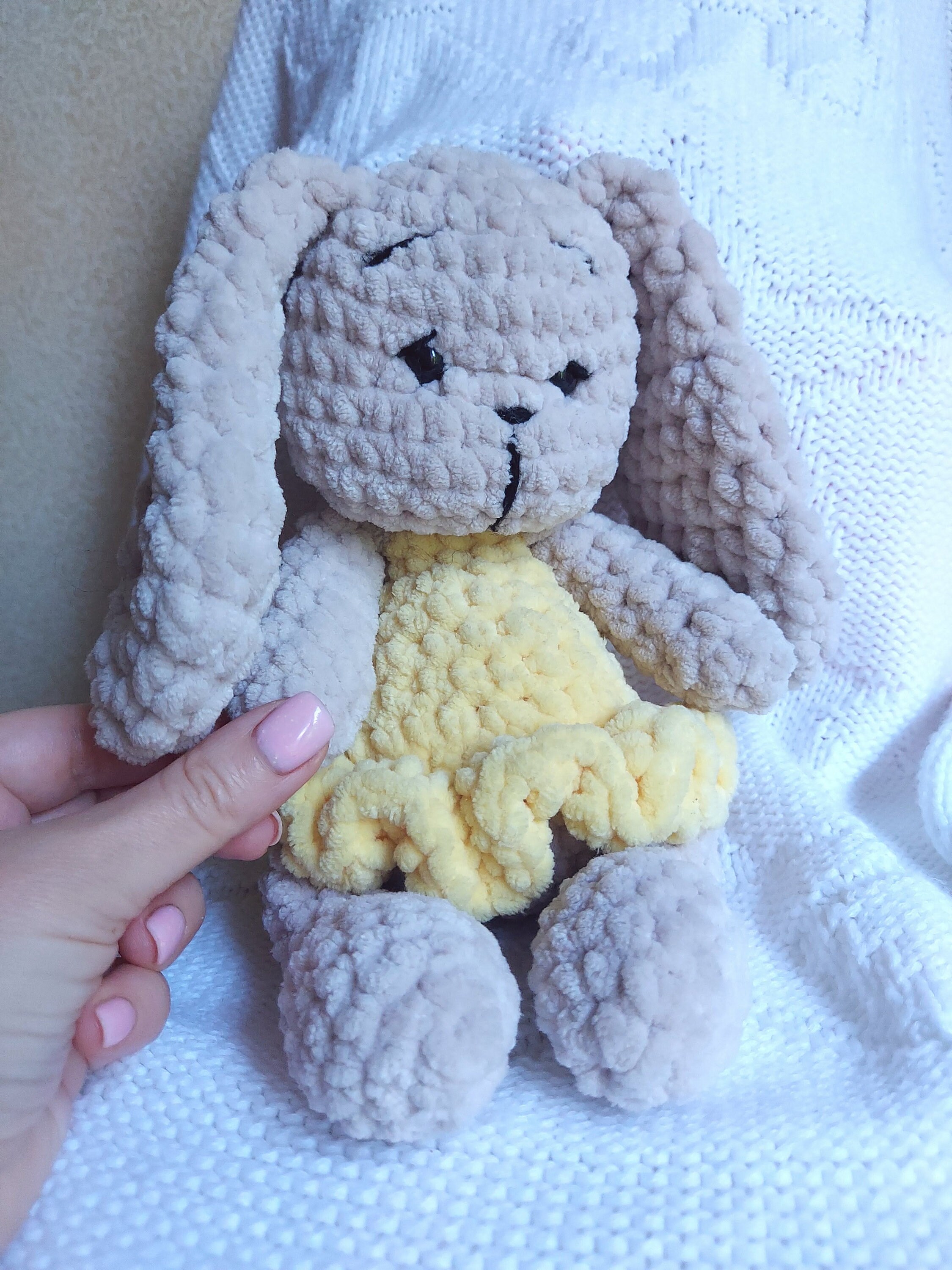Crochet Bunny, Plush Bunny, Crochet Animals, Handmade Toys, Crochet ...