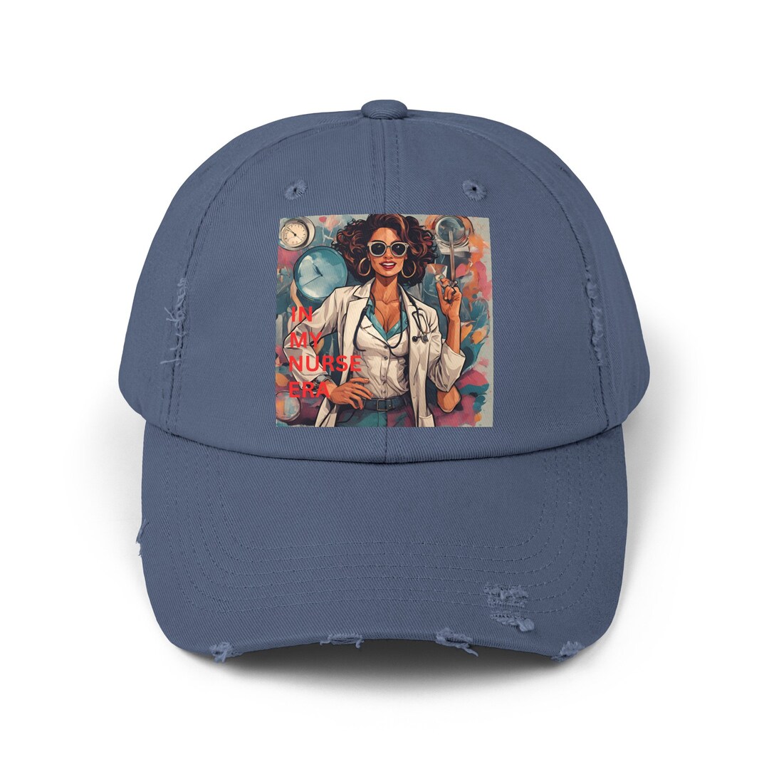 Nurse Baseball Cap Distressed-in My Nurse Era Design Nurse Gifts Gifts ...