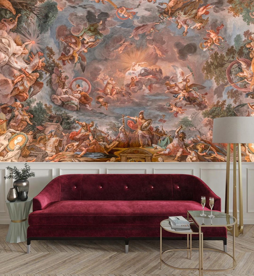 Dreamy Ancient Theme Wallpaper Design for Luxury Home Decor- Art Decor ...