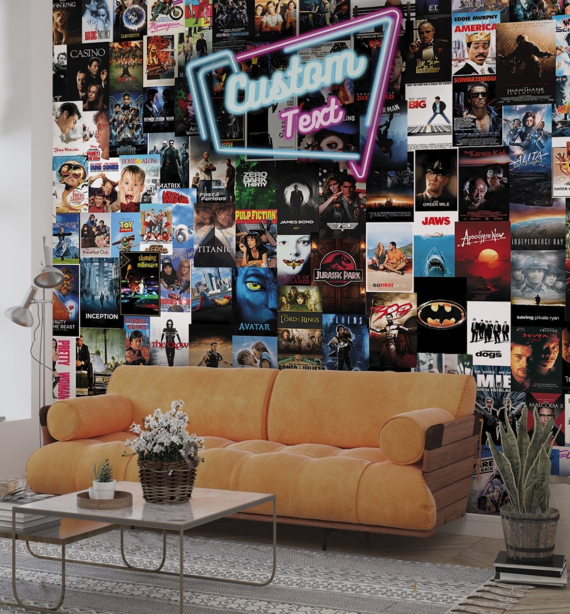 Cinema Themed Wallpaper Design for Home Concept -abstract Movie Design ...