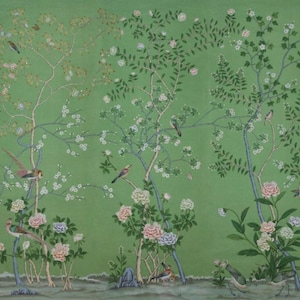 Chinoiserie Wallpaper Removable Peel and Stick Mural - Etsy