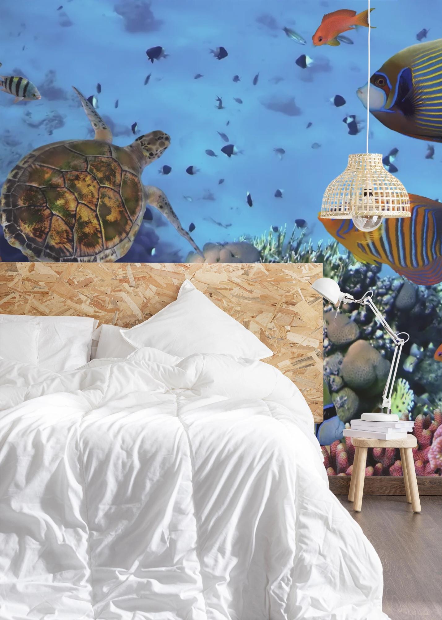 Aquarium Themed Wall Design for Colorful Rooms-3d Design for Kids Room ...