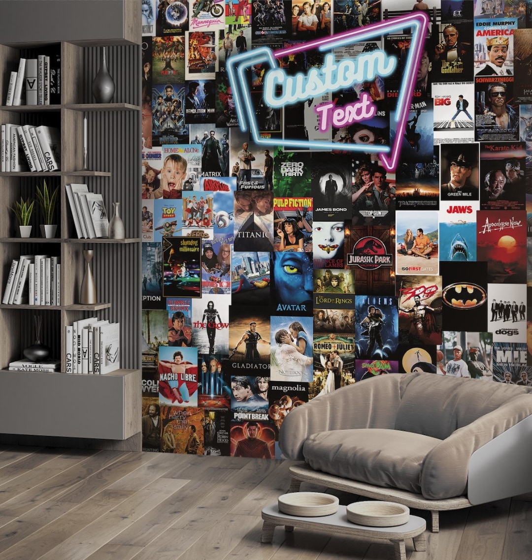 Cinema Themed Wallpaper Design for Home Concept -abstract Movie Design ...