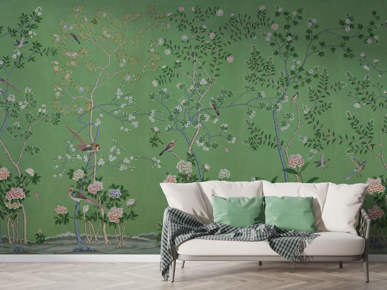 Chinoiserie Wallpaper Removable Peel and Stick Mural - Etsy