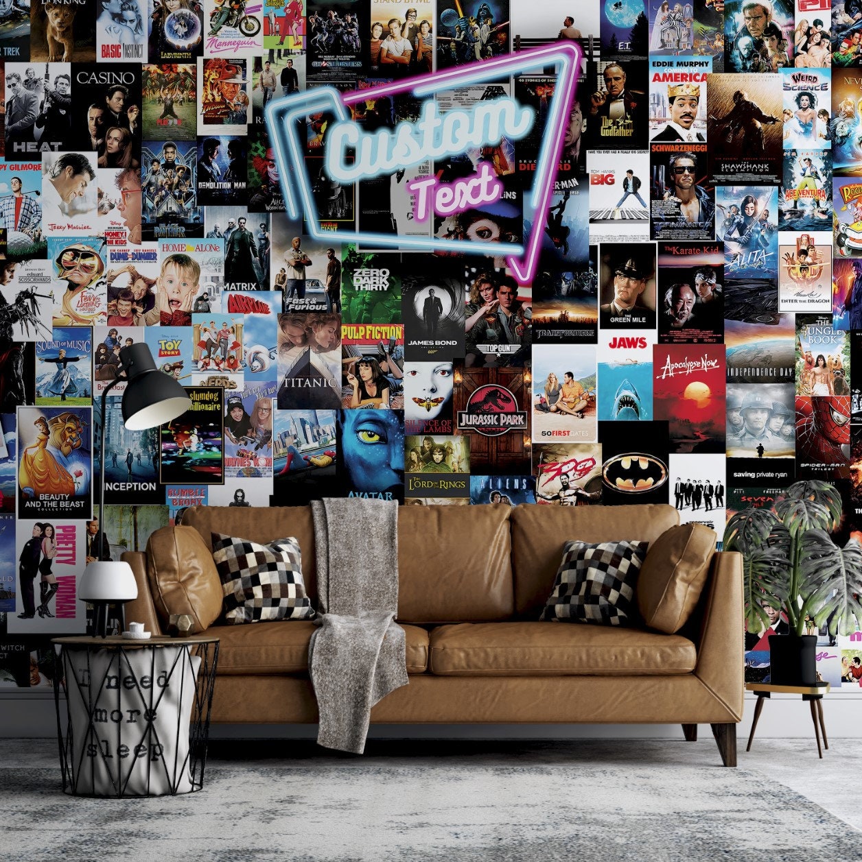 Cinema Themed Wallpaper Design for Home Concept -abstract Movie Design ...