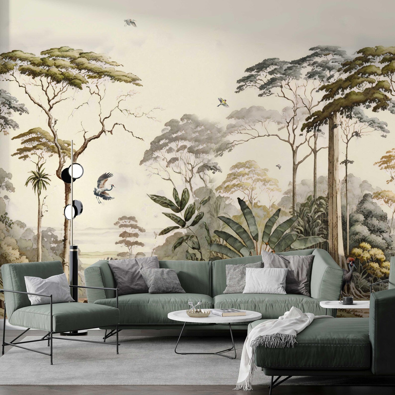 Boho and Forest Themed Wallpaper for Home Decor-brown Tones Wallpaper ...