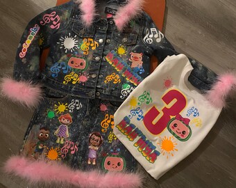 Custom Character Denim Set - Etsy