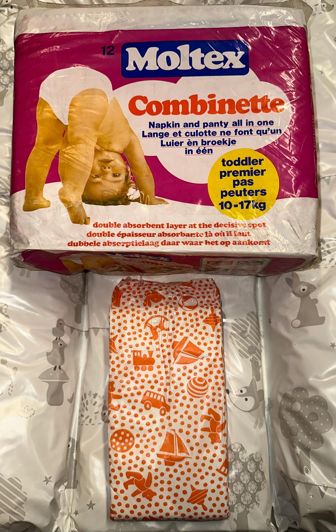 Vintage Moltex Combinette Luier Voor Unisex Maat 10/17kg 22/37lbs ...