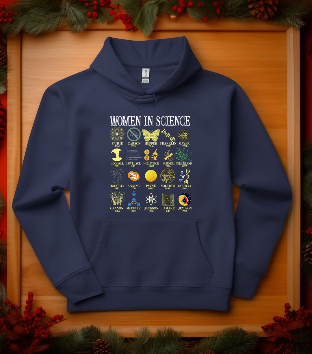 Retro Comfort Woman in Science Hoodie, Science Hoodie, Preppy Aesthetic ...