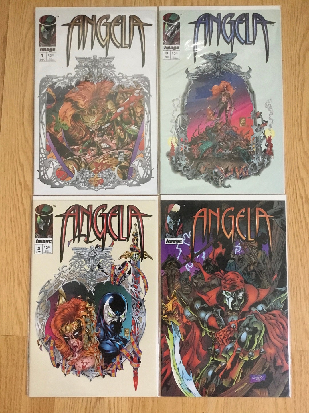 Angela Comics #1 #2 #3 Image 1994 Full Run and Ocean of Evil Vessel of ...