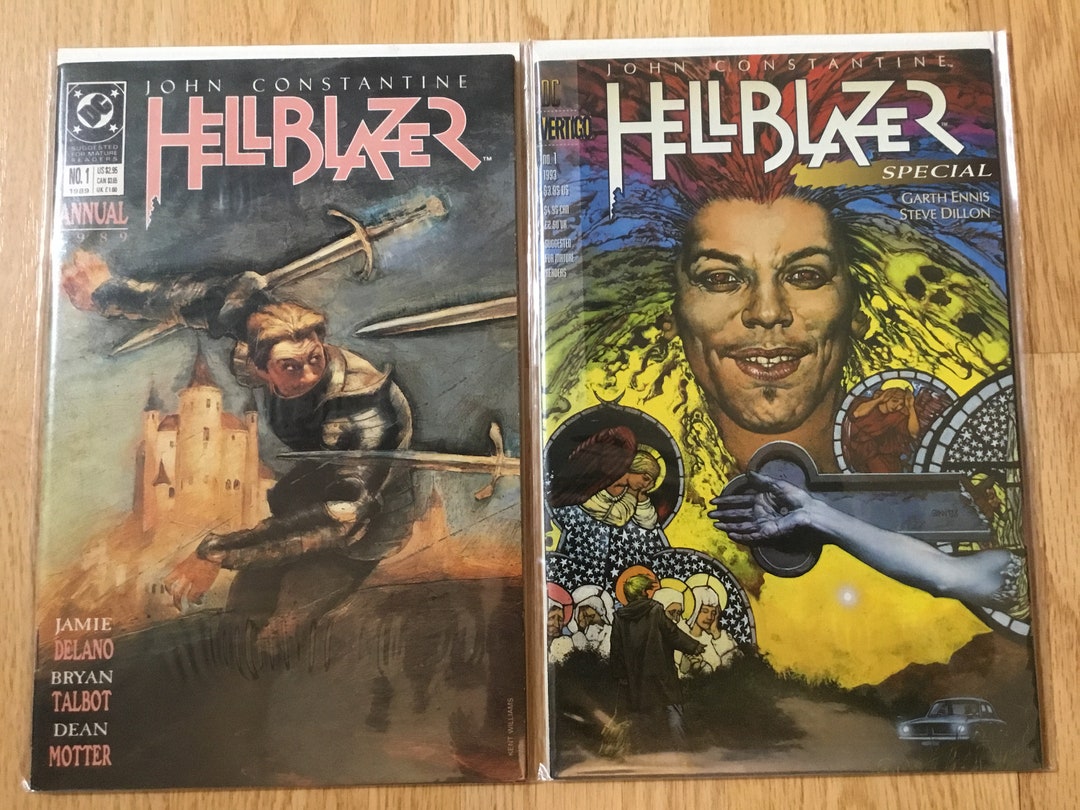 Hellblazer John Constantine 1989 Annual + 1993 Annual High Grade Lot Steve Delano / Talbot ...