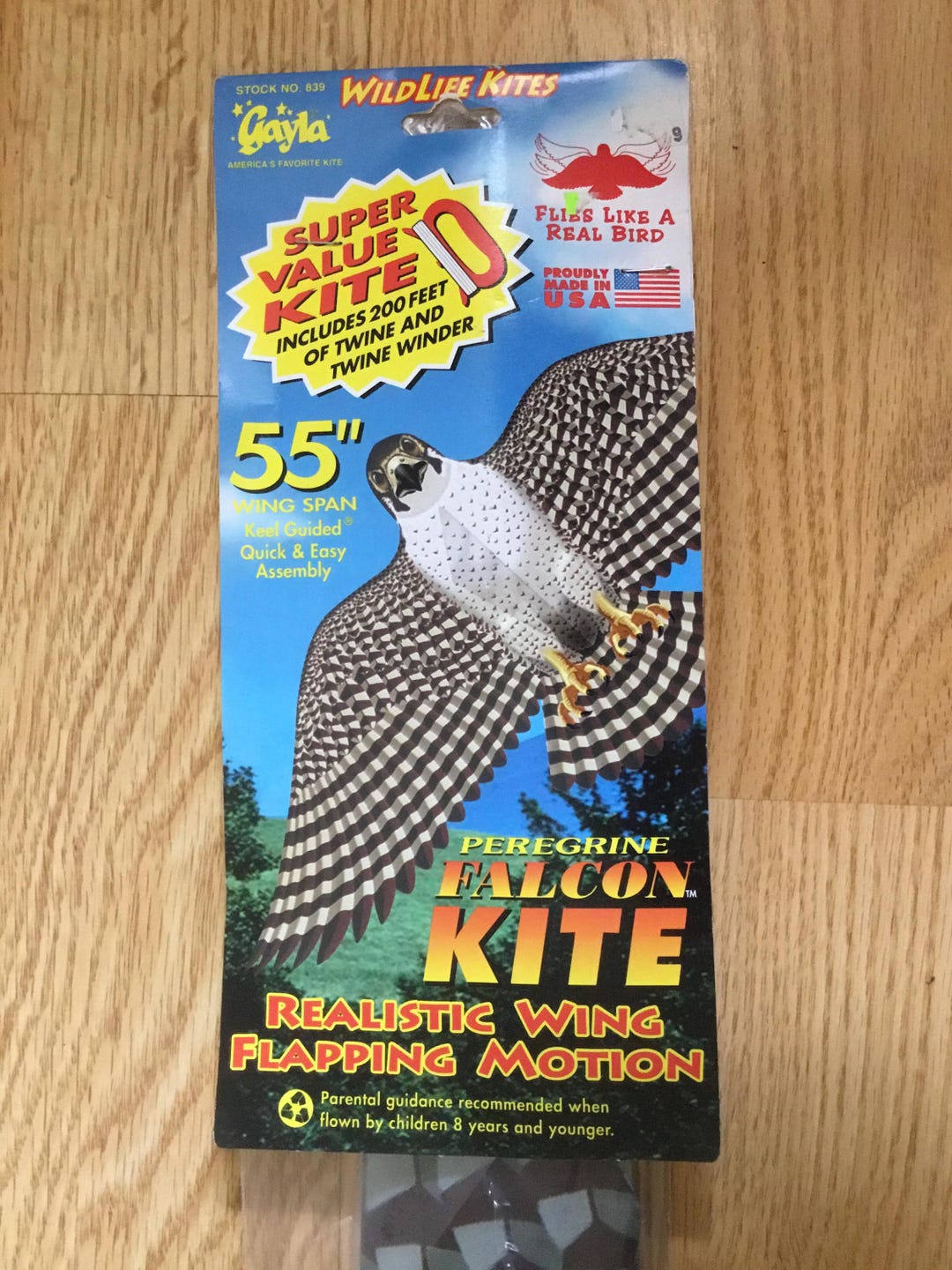 Gayla Wildlife Kites Falcon Bird Wing Flapper Motion Kite 55 Inch ...
