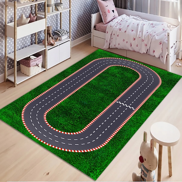 Race Track Rug - Etsy