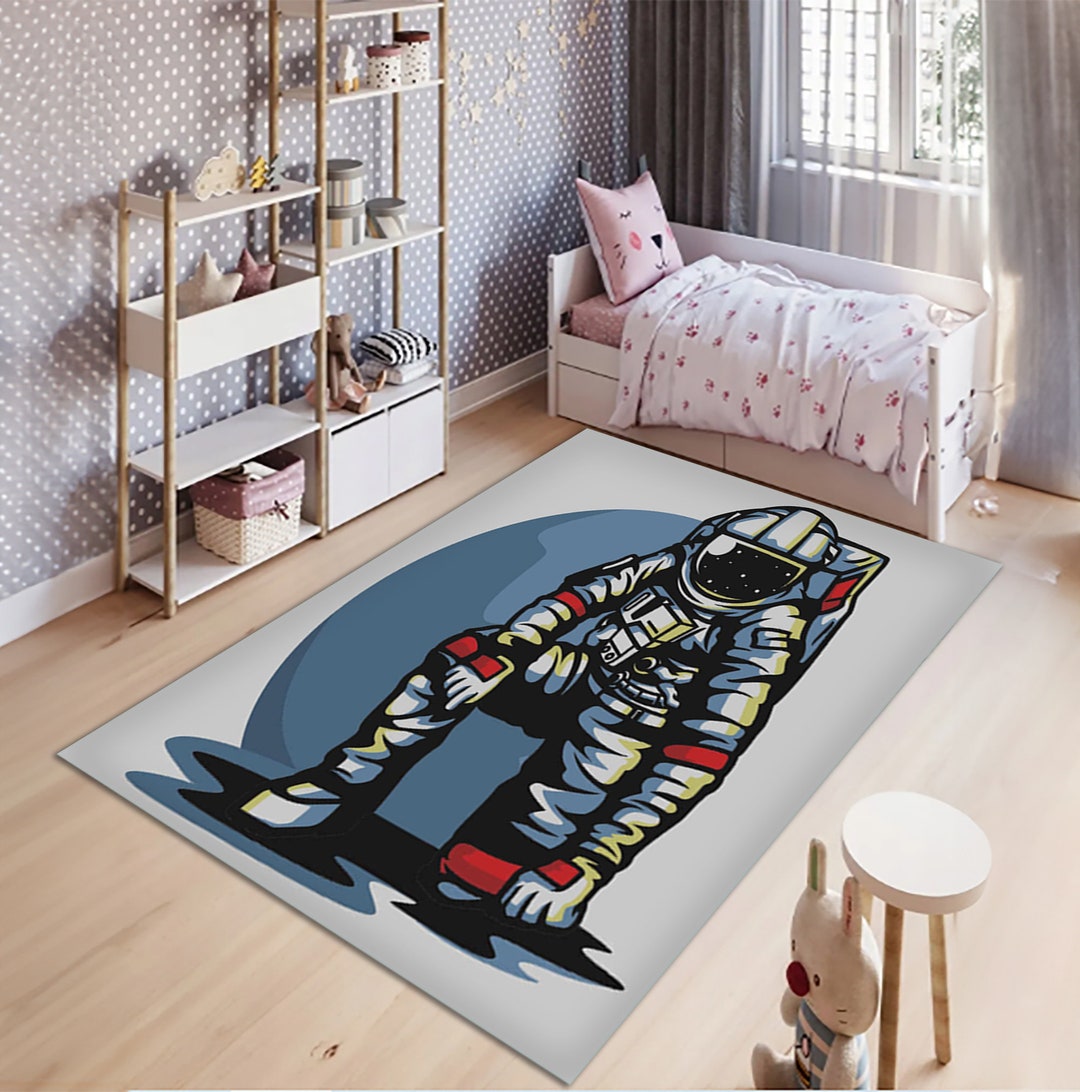 Astronaut in Space,planets Rug,astronauts, Astronaut Rug,space Rug ...