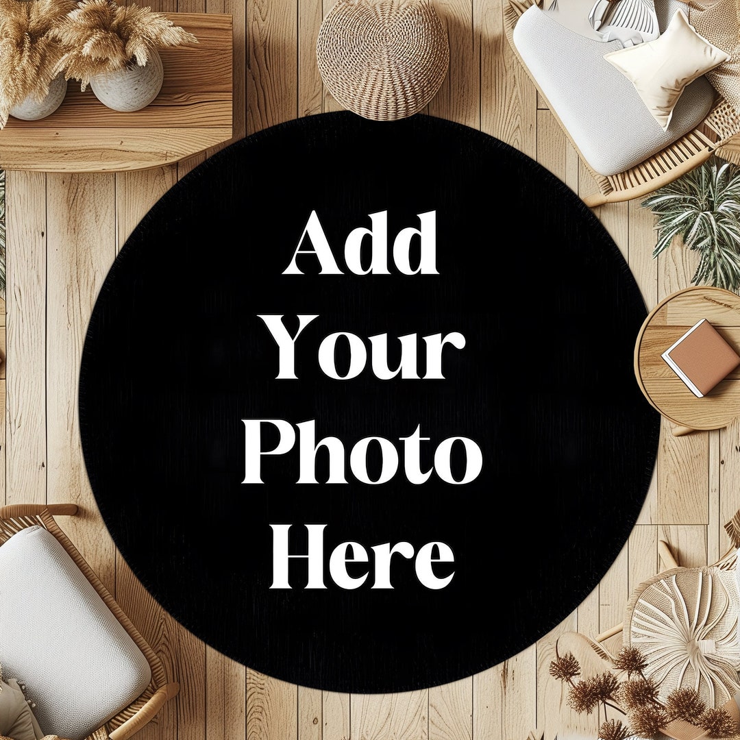 Custom Round Rugspersonalized Rugcustom Photo Rugpersonalized Decorhome ...