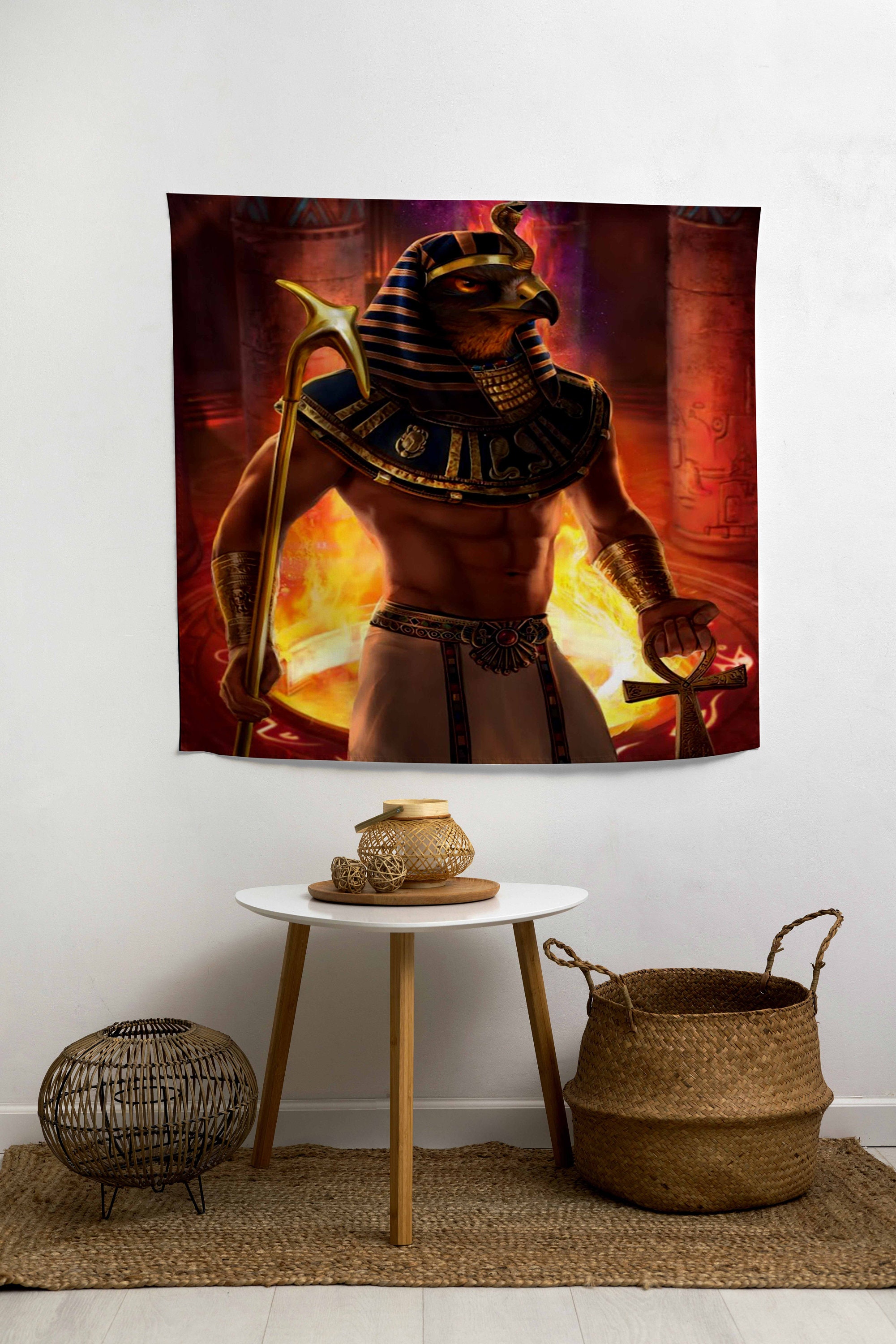 Ancient Egyptian Tapestry,anubis Tapestry,egyptian Rug,antique,living ...