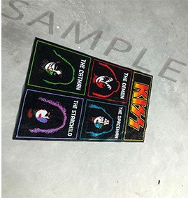 KISS Rock Band Rug, Kiss Rock Band Fans Rug, Music Room Rug, Guitar Rug ...