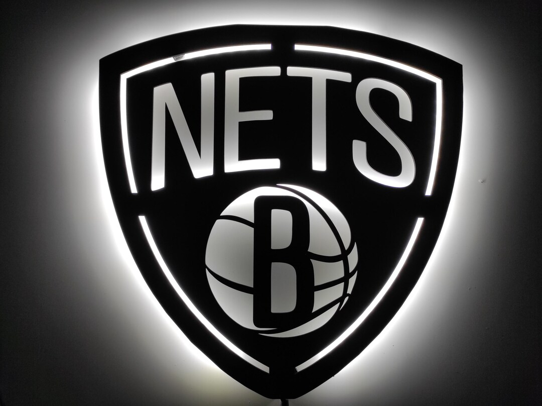 Nets Lighted Wall Decor,home Panel,basketball Fans,nets Led Sign,nba ...