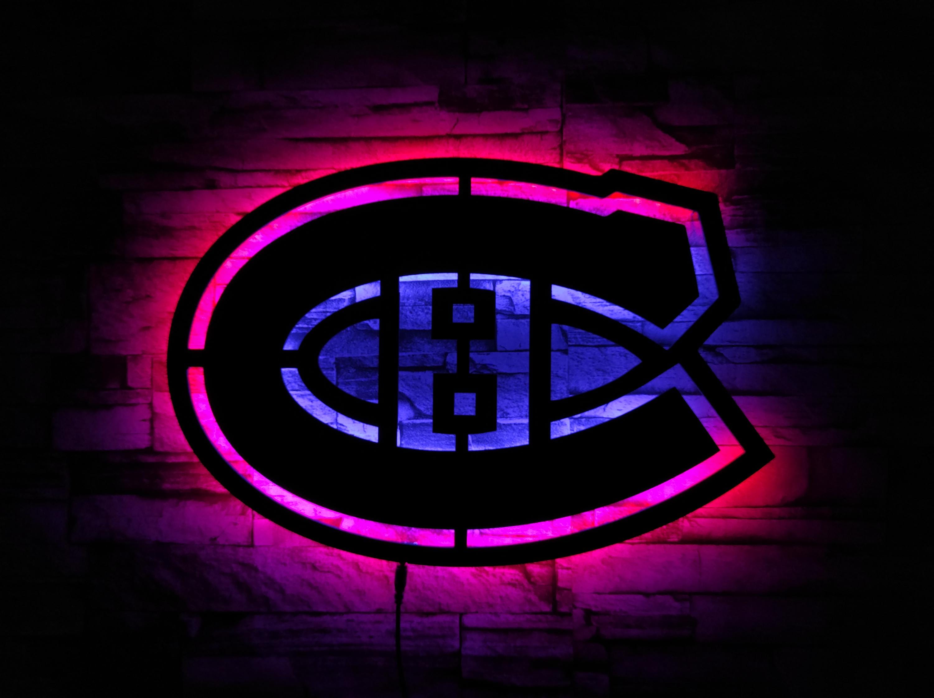 Montreal Canadiens Fan Art Fan Wall Decor Sign Christmas Gift Man Cave ...