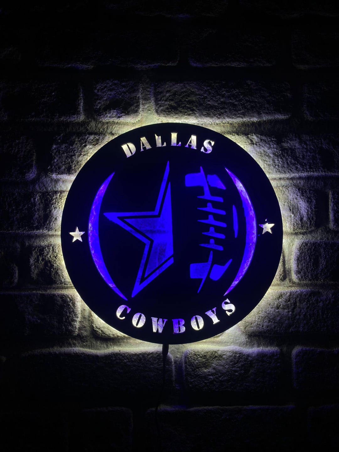 Dallas Cowboys Wall Sign Fan Art Sign Cowboys Wall Sign Gift Man Cave ...