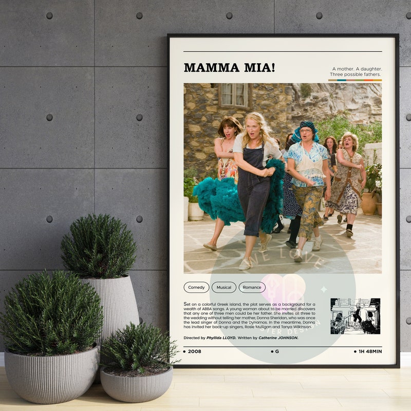 Mamma Mia Poster - Etsy