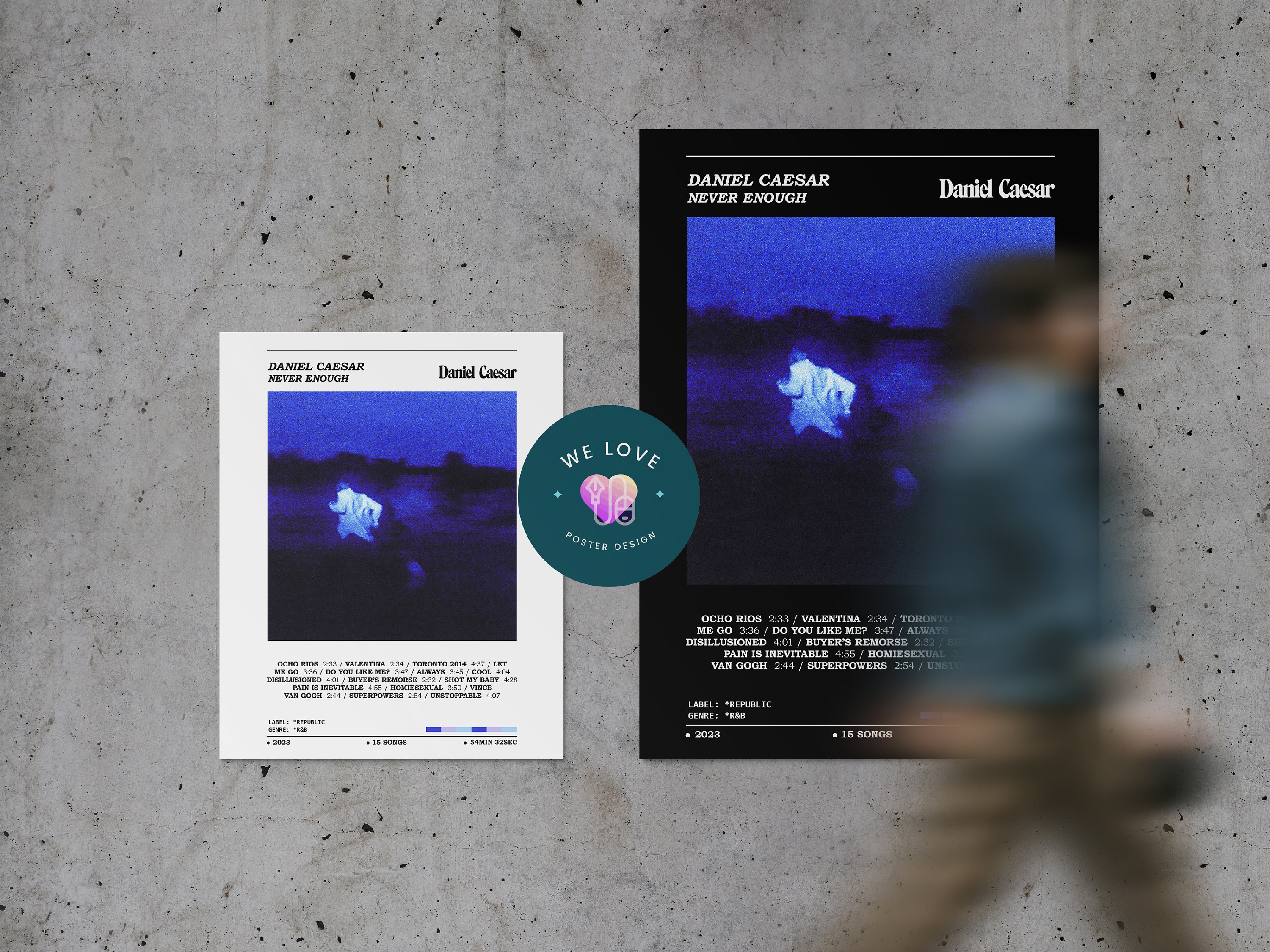 Daniel Caesar Never Enough Album Poster / Daniel Caesar Poster / Album Cover Poster / Album ...