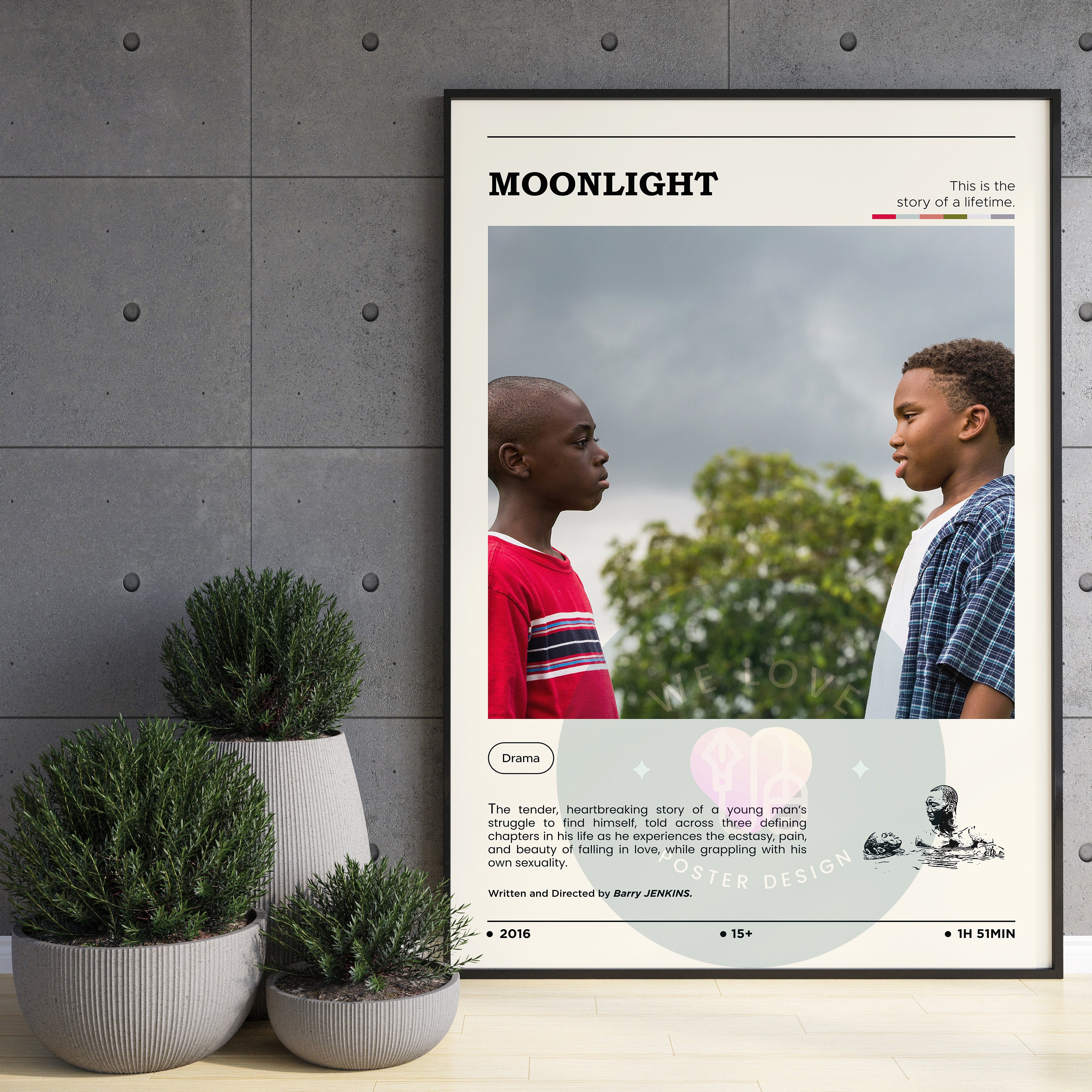 Moonlight Movie Poster / Moonlight Poster / Modern Art Print ...