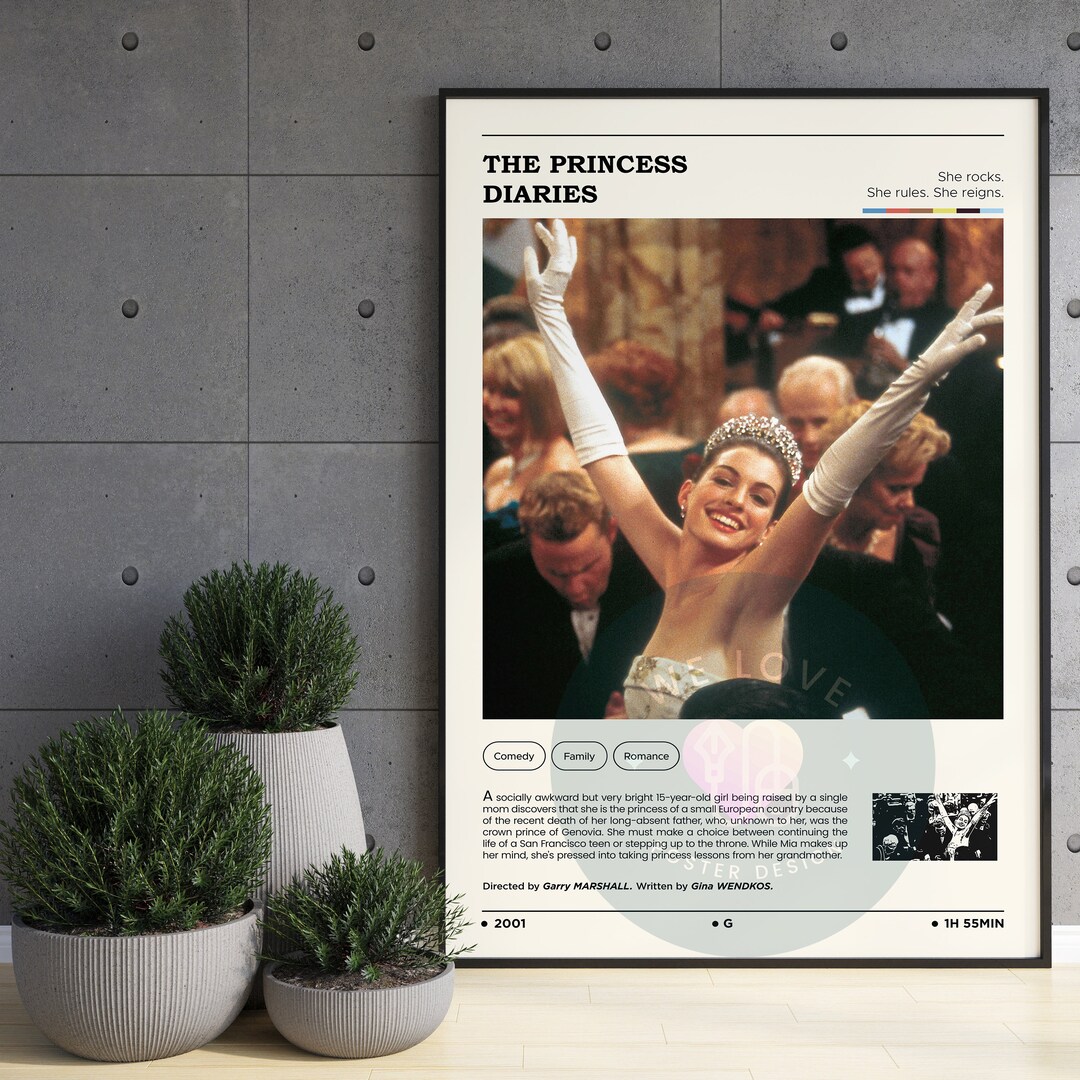 The Princess Diaries Movie Poster / the Princess Diaries Poster ...
